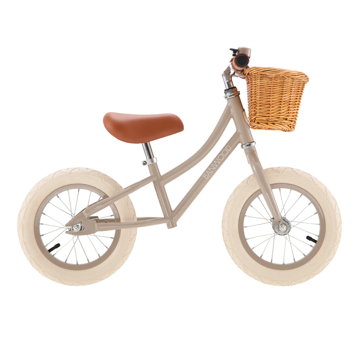Beige Balance Bike for Kids · First Go Vintage Ages 2-5 | Banwood
