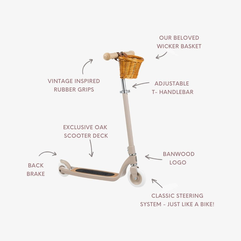 Beige Kids Maxi Scooter · Banwood 2-Wheel Ages 6+ | Banwood